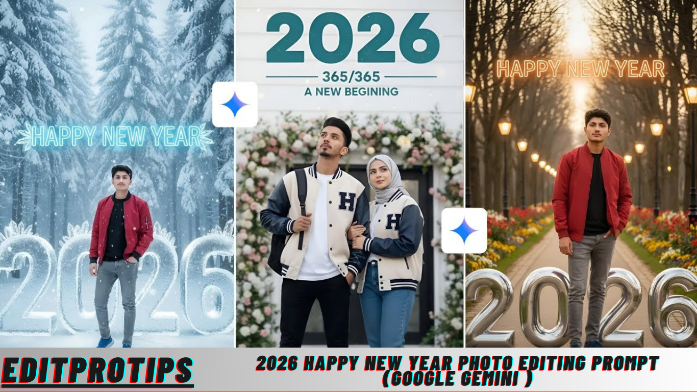 2026 Happy New Year Photo Editing Prompt - EditProTips